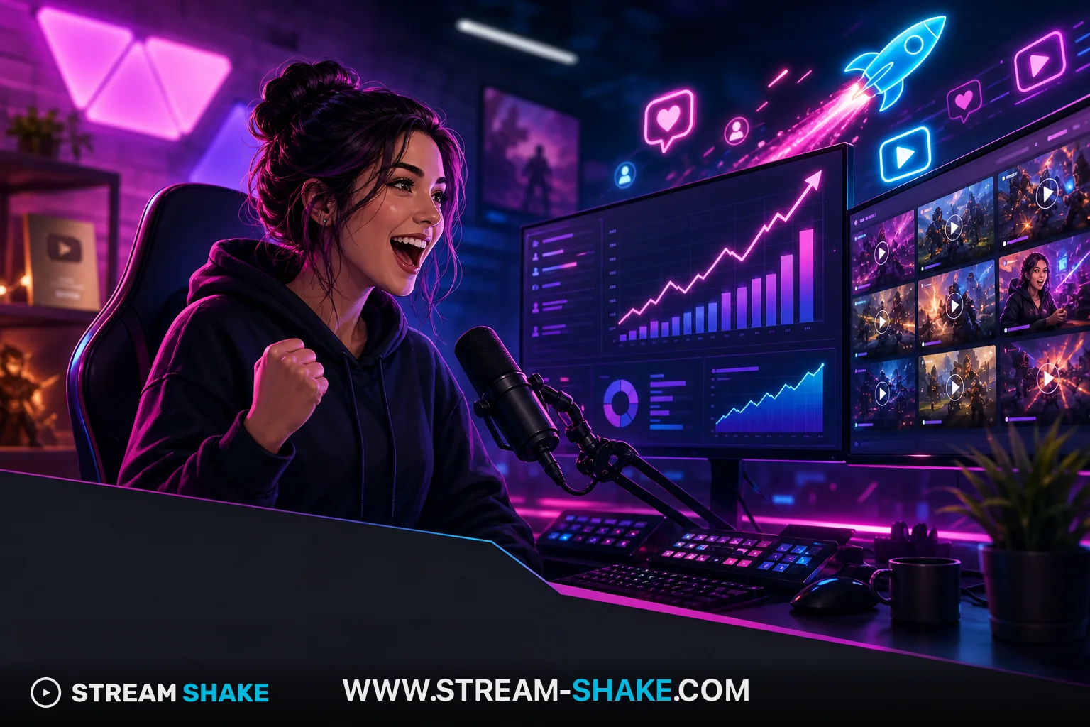 More Twitch Views in 2026 — VOD, Clips & Live Playbook | Stream Shake